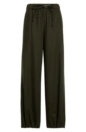 Vince Mid Rise Drawstring Sweatpants - Dark Moss