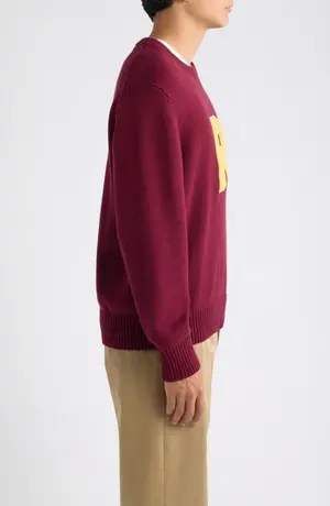 ROWING BLAZERS Chenille Patch Cotton Sweater