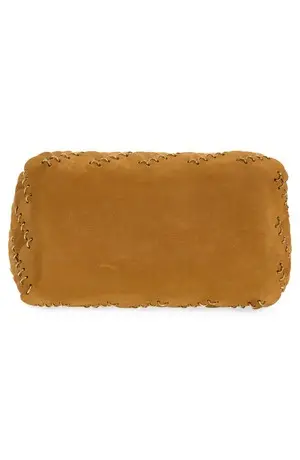 Rabanne Paco Nubuck Leather Boston Bag