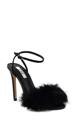 ZIGI Sharrise Faux Fur Sandal Blkse
