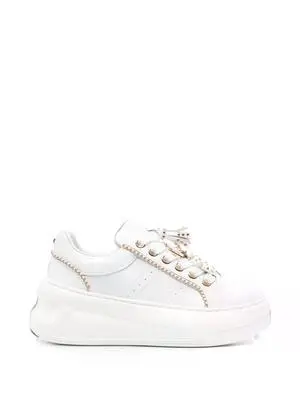 CULT Nirvana Stud-embellished Leather Sneakers