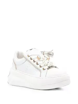 CULT Nirvana Stud-embellished Leather Sneakers