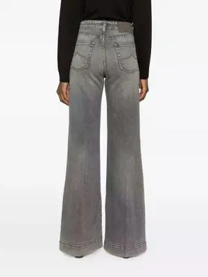 Jacob Cohen Faded Wide-leg Jeans
