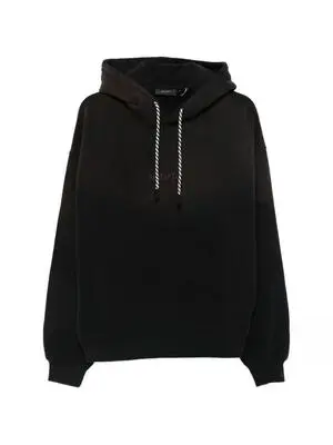 Axel Arigato Logo Embroidered Drawstring Hoodie - Black