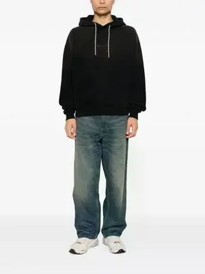 Axel Arigato Logo Embroidered Drawstring Hoodie