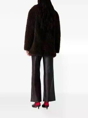 Maje Faux-fur Toggle-fastening Coat