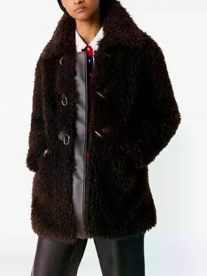Maje Faux-fur Toggle-fastening Coat