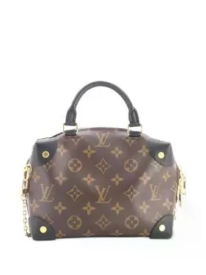 LOUIS VUITTON Monogram Canvas Petite Malle Souple Handbag - Brown