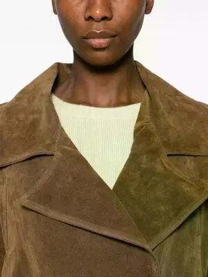 VICOLO Belted Leather Jacket