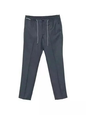 Corneliani Drawstring-waist Tailored Trousers - Blue