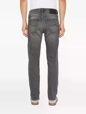 Jacob Cohen Faded-effect Straight-leg Jeans