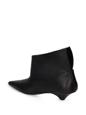 VIC MATIE Pointed-toe Leather Ankle Boots