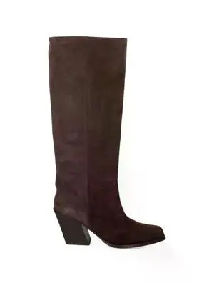 VIC MATIE Suede Pointed-toe Boots