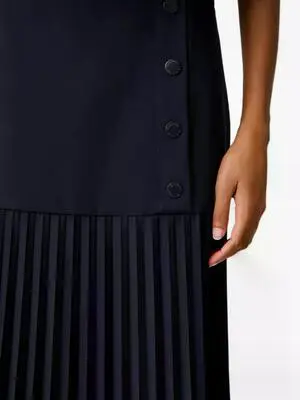 Claudie Pierlot Pleated A-line Skirt - Blue