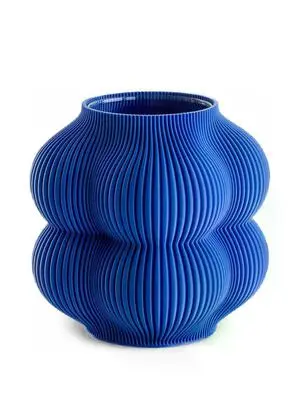 SHEYN Little Peach Ribbed Vase - Blue