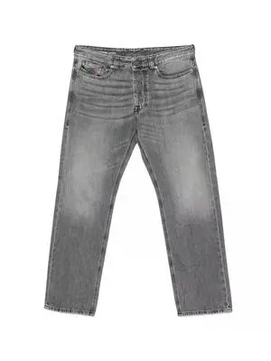 DIESEL® Faded Straight-leg Jeans - Grey