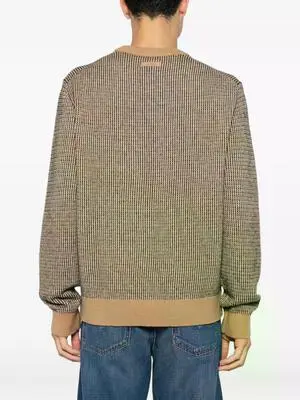 Calvin Klein Micro-patterned Crew-neck Sweater