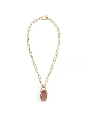 La DoubleJ Portal Rhodonite Necklace