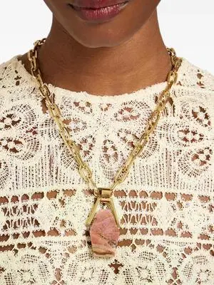 La DoubleJ Portal Rhodonite Pendant Necklace