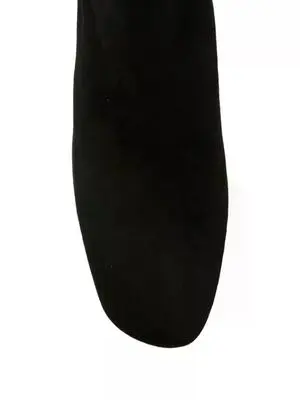 TOTEME Suede Ankle Boots - Black