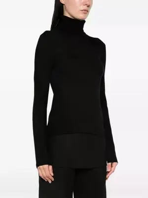 EMERSON RENALDI Ribbed Knit Roll Neck Sweater