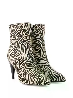 Isabel Marant Étoile Jany Zebra-print Ankle Boots