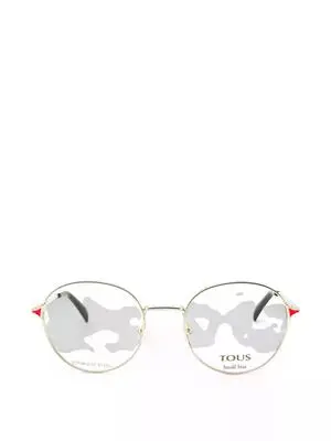 TOUS Round Frame Eyeglasses - Gold