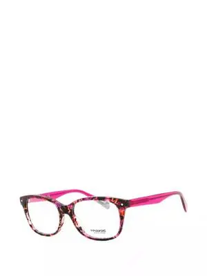 POLAROID Tortoiseshell-effect Rectangle-frame Glasses