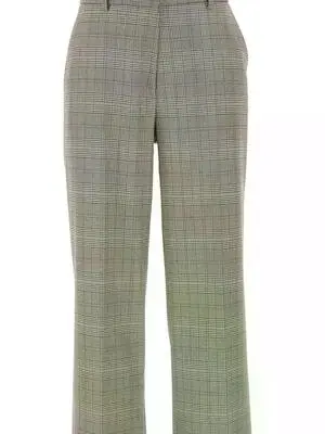 KAOS Check-pattern Straight-leg Trousers