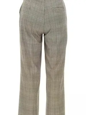 KAOS Check-pattern Straight-leg Trousers