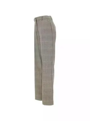 KAOS Check-pattern Straight-leg Tailored Trousers
