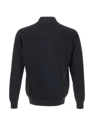 FILIPPO DE LAURENTIIS Geometric-pattern High-neck Cardigan