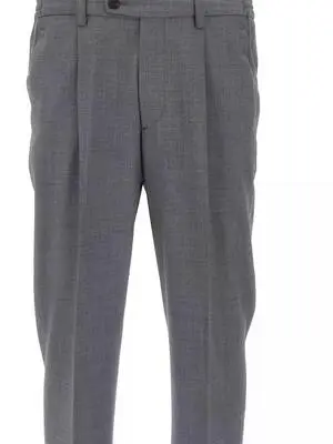 DEVORE INCIPIT Cuffed-hem Tailored Trousers - Grey