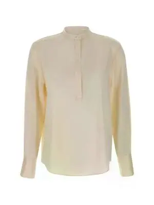 Filippa K Mandarin-collar Half-button Blouse