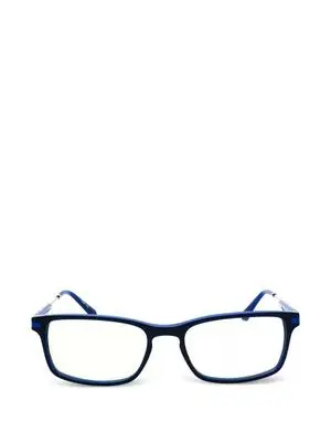 Calvin Klein Rectangle Frame Eyeglasses - Blue