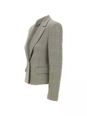 KAOS Prince-of-wales-check Single-breasted Blazer - Grey