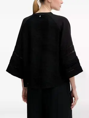MOS MOSH Aleysa Nila Pleated-sleeve Crinkled Blouse