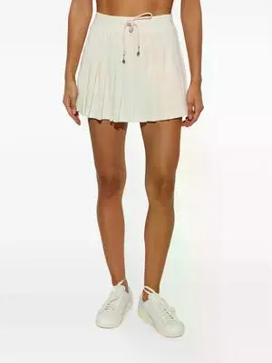The Upside Cadiz Pleated Mini Skirt - Neutrals