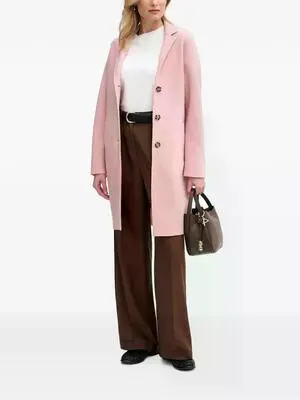 OUI Mayson Single-breasted Notched-lapel Coat - Pink