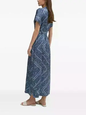 MOS MOSH Lisha Boarda Floral-print Belted Maxi Dress