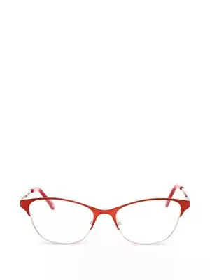 LIZ CLAIBORNE Liz Claiborne Cat Eye Eyeglasses Red