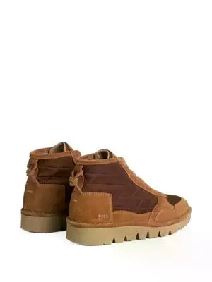 PANCHIC P005 Quilted Panel Sneakers - Brown