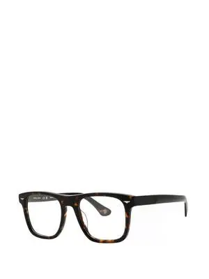 POLICE Tortoiseshell-effect Square-frame Glasses
