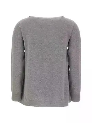 KANGRA Crew-neck Long-sleeve Sweater - Grey