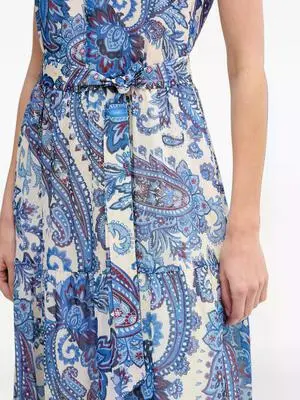 OUI Paisley Print Ruffled Maxi Dress