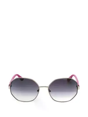 Guess Geometric-frame Sunglasses - Silver