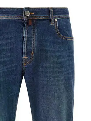 Jacob Cohen Viktor Contrast-stitch Straight-leg Jeans