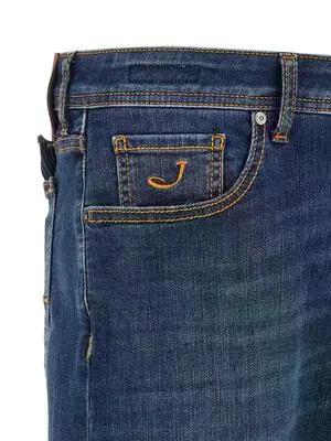 Jacob Cohen Viktor Contrast-stitch Straight-leg Jeans