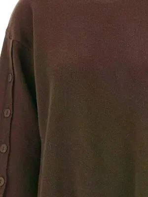 KANGRA Button-detail Crew-neck Sweater