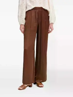 OUI Pleated Wide-leg Trousers